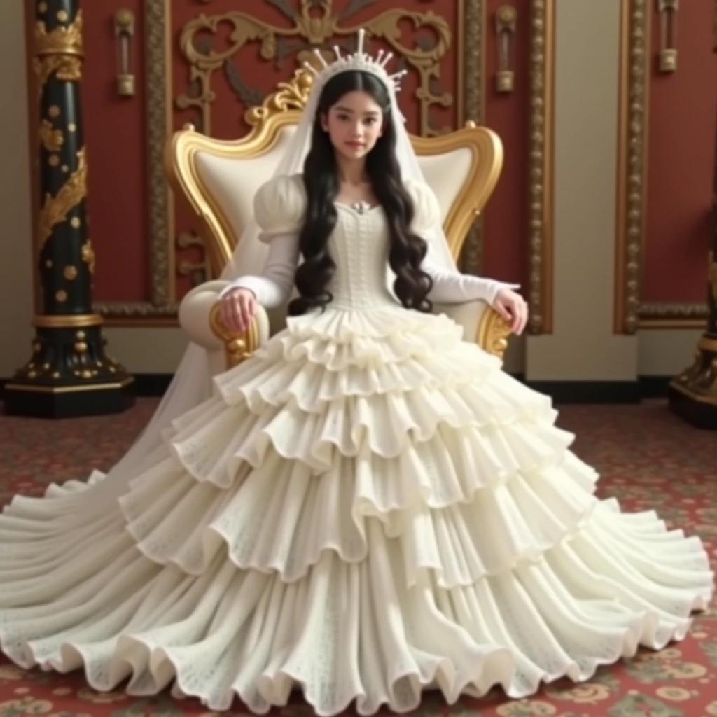 1 person There are no animals princess Young girl White princess ...