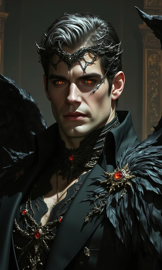 A hyper-realistic portrait of Henry Cavill transformed into an ...