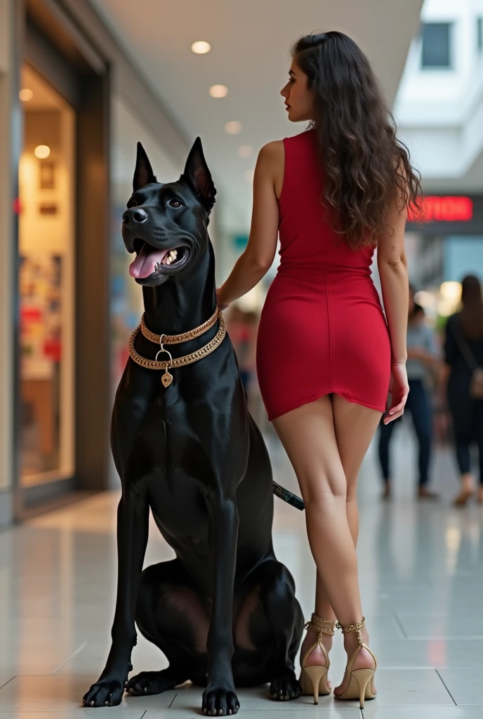 Beautiful Brazilian age girl in a mall with her male huge black Great ...