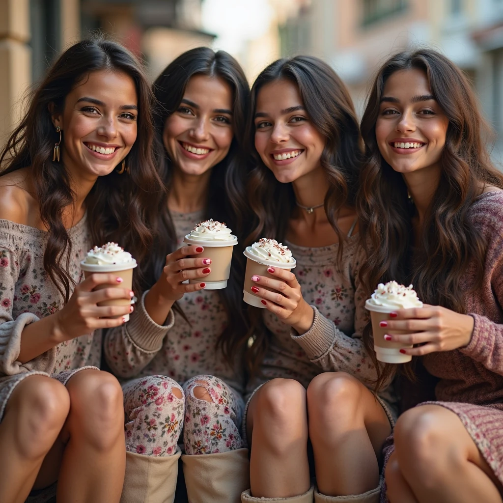 Photo by digital best camera, Four cute arabic girls, appear to be ...