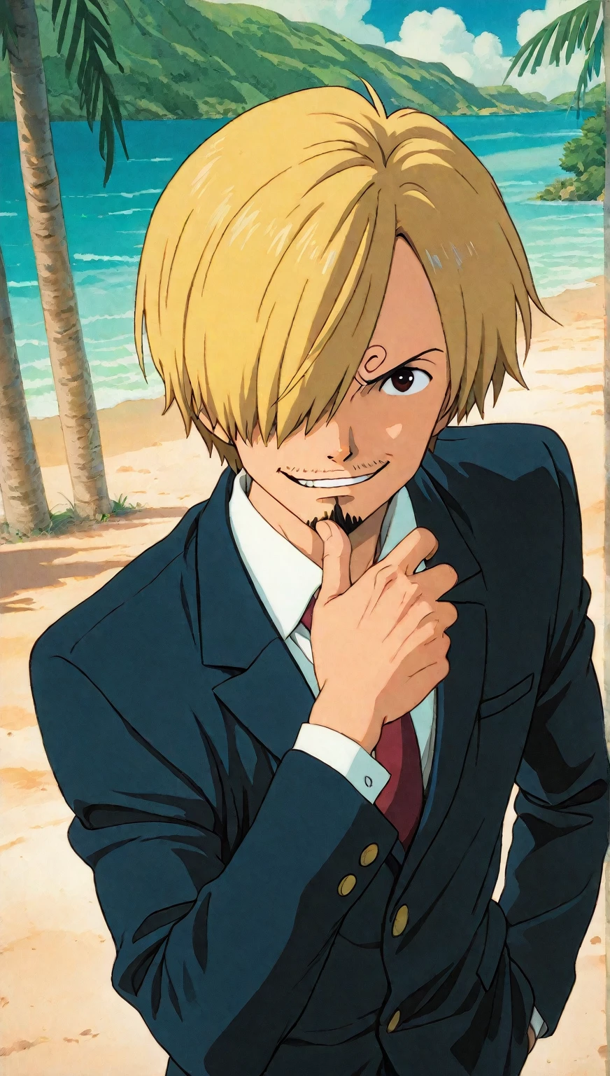 (1boy,sanji), (extremely detailed CG unit 8k wallpaper),(master part ...