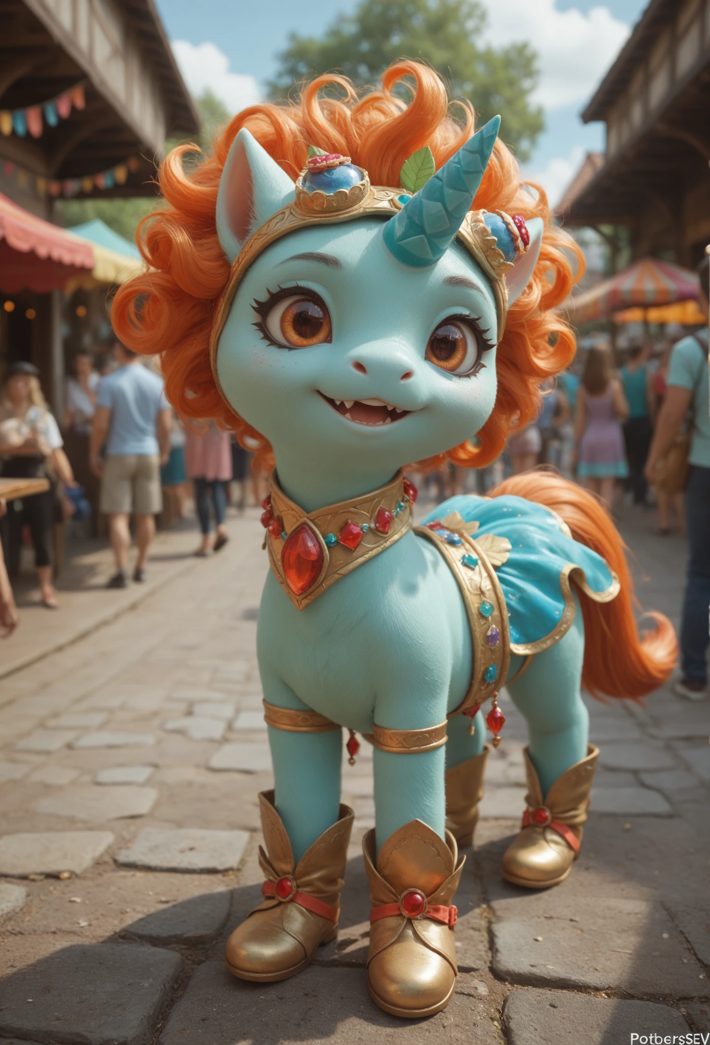 CyberRealisticPony_POSV1, A fantasy carnival with weird rides and cute artists - SeaArt AI