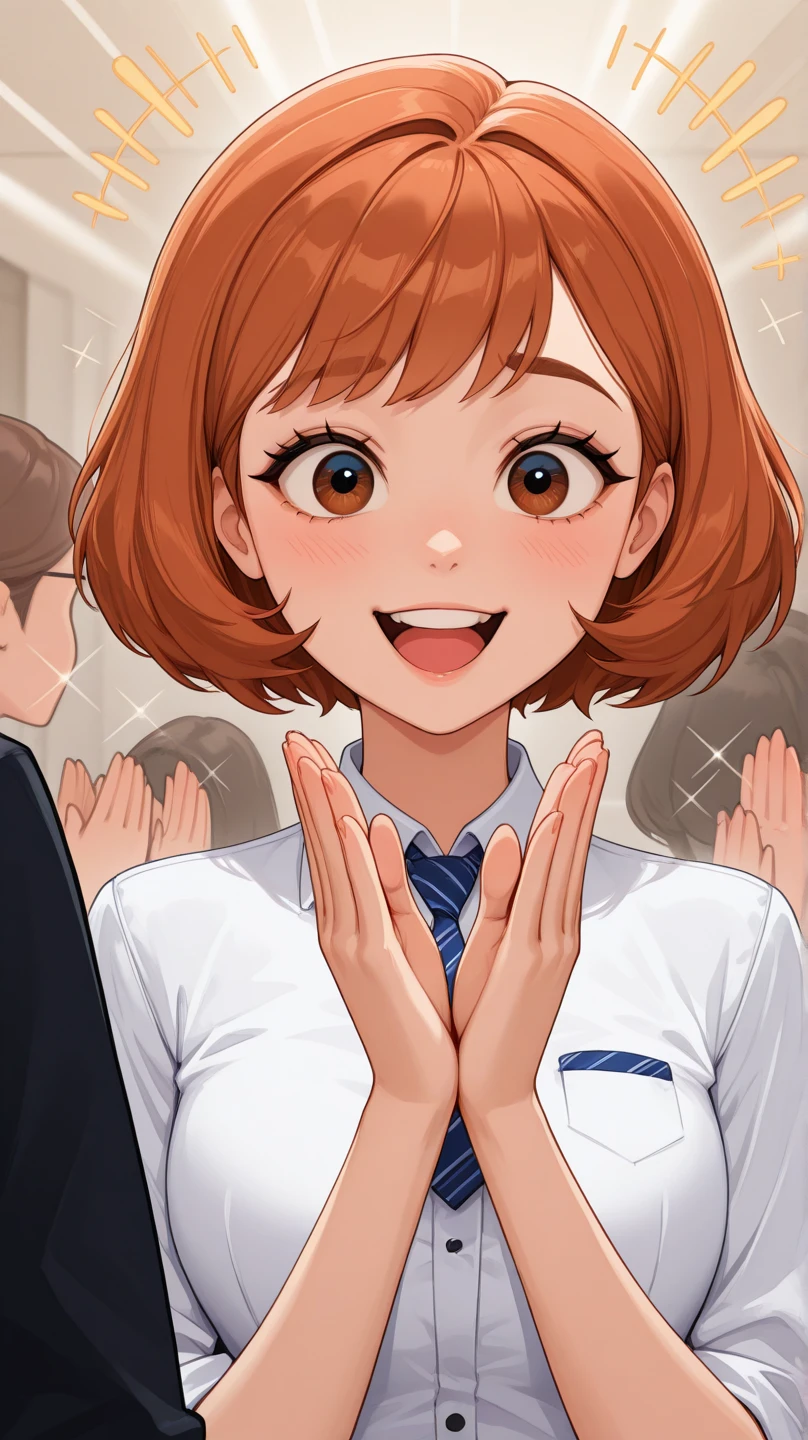 cartoon character , pixar cartoon style, Businessme, clapping - SeaArt AI