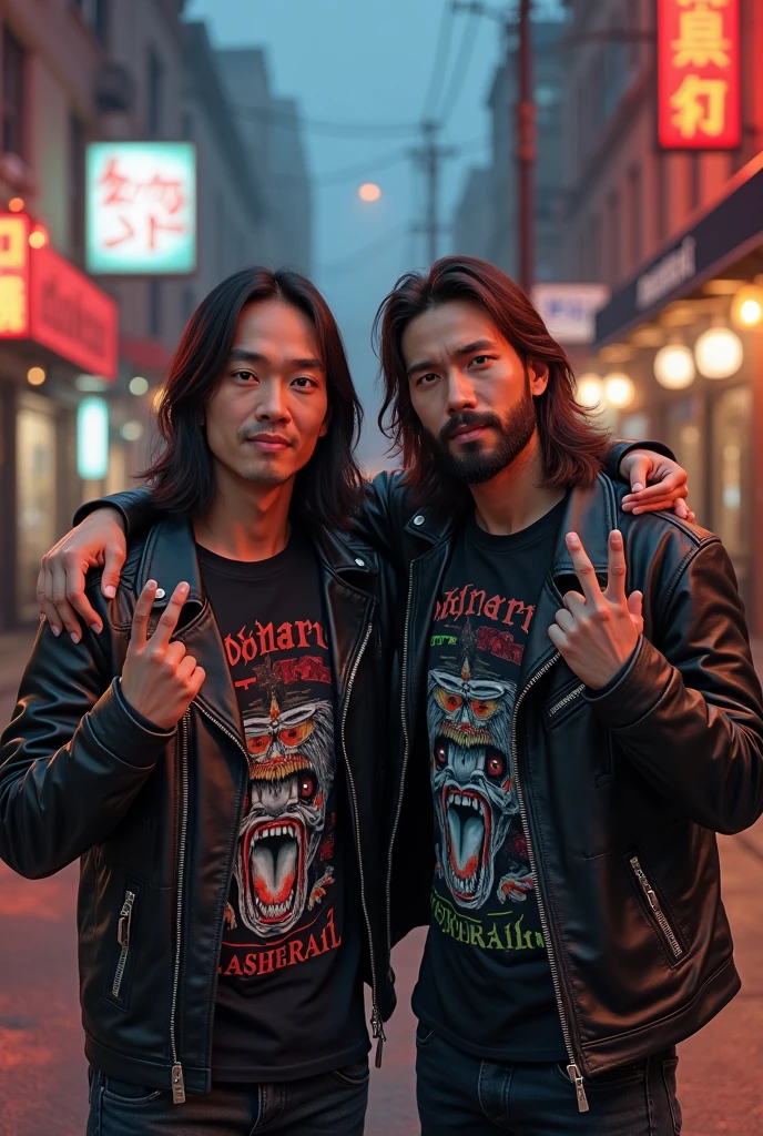 3D forum of two metalhead friends, um asiatico, another normal man with ...