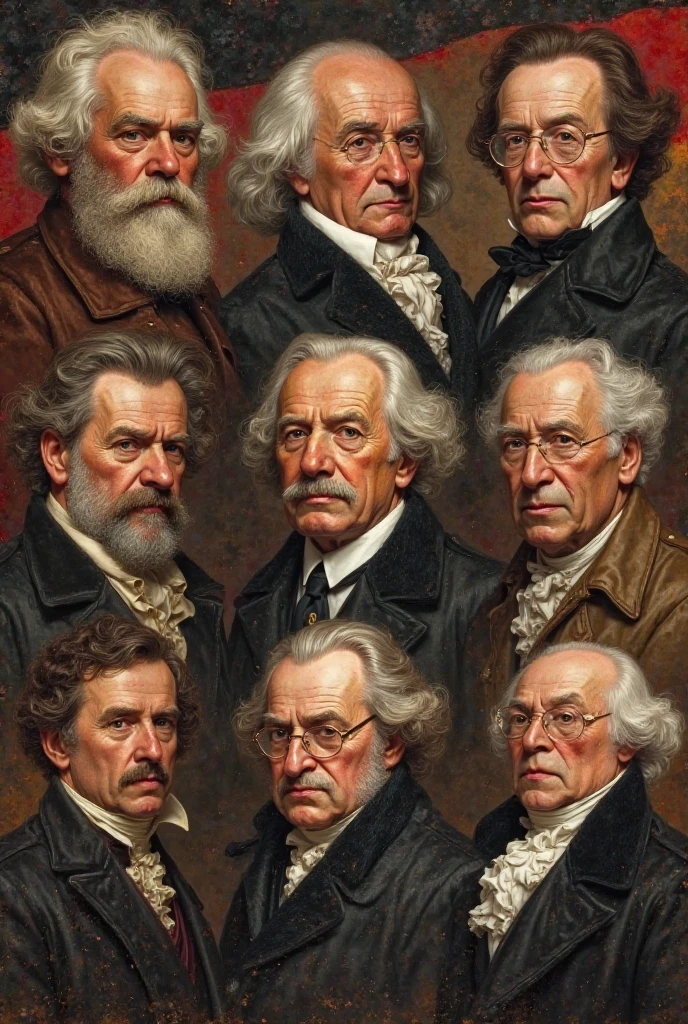 A patriotic image with famous German personalities, darunter - SeaArt AI