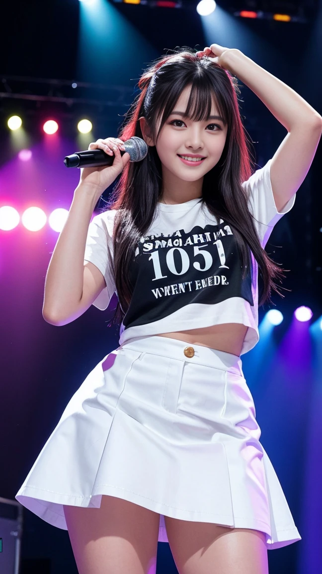 A Beautiful And Glamorous Age Japanese Idol Girl Smiling Brightly