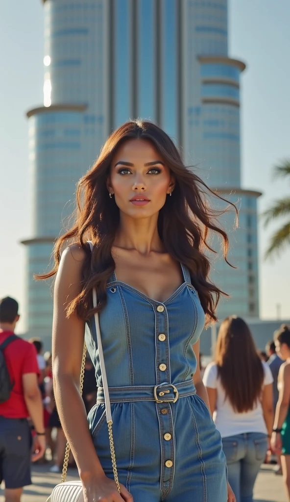 Dominican woman with Latina roots, blaue augen, brown hair, very thick ...