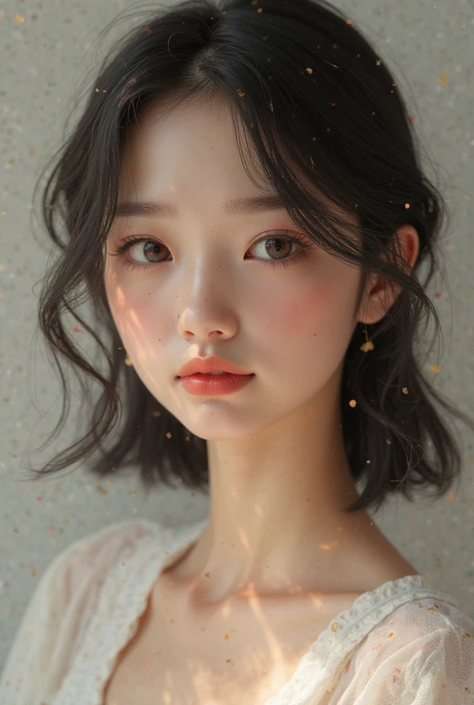 Make a character with straight hair, narrow eyes, has dimples - SeaArt AI