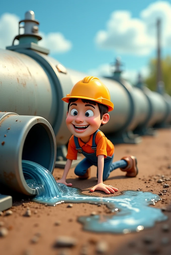 Human worker on 4 legs busy sniffing the ground like a dog next to a ...