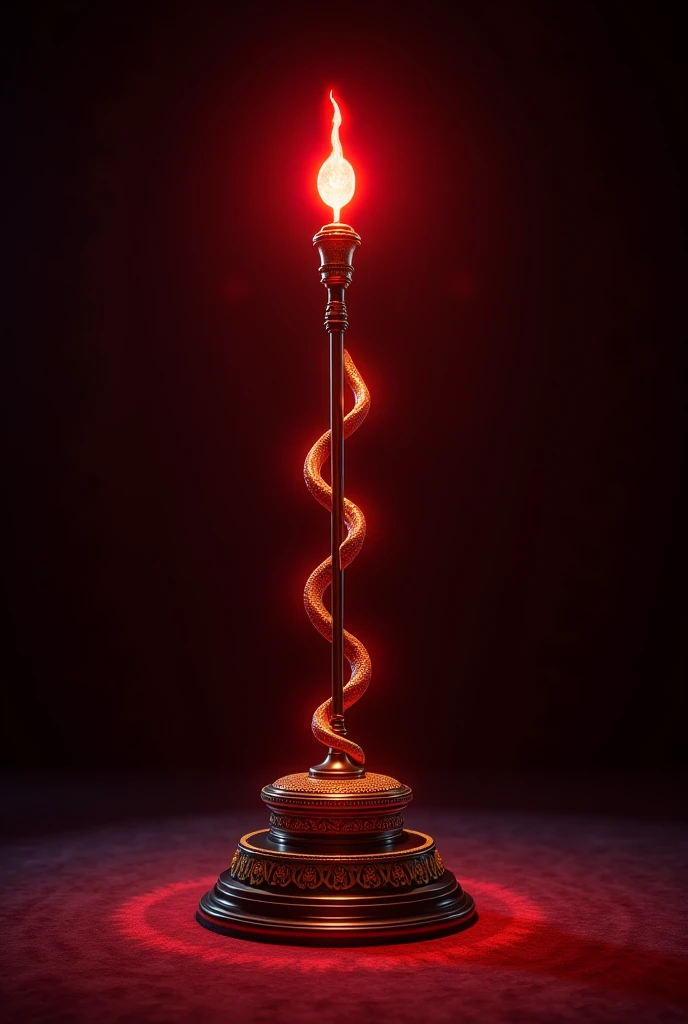 A dark, magical room with Arabian style, made to hold Jafar’s snake ...
