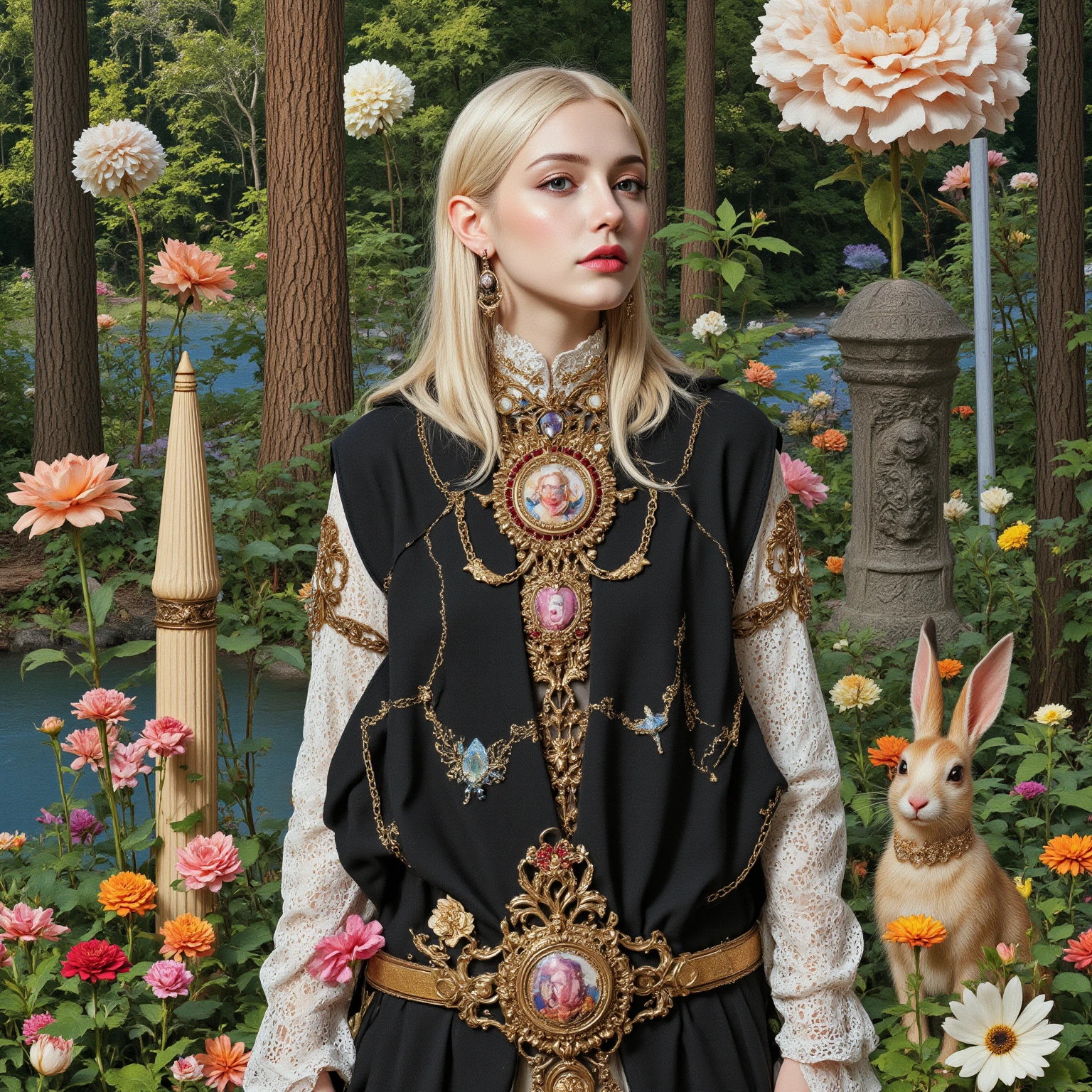 Elf Girl ,long ears, slim figure, designs that make you feel like woods ...