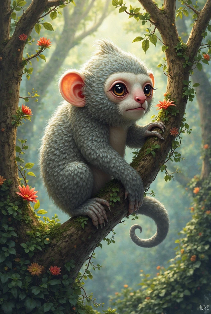 Animal that is a cross between a fish, una scimmia, a sloth and a koala ...