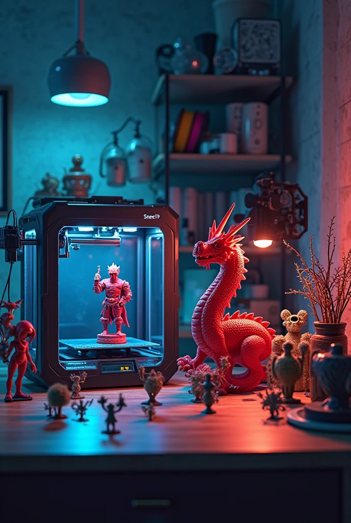 *"A hyper-realistic Instagram profile photo for a 3D printing studio ...