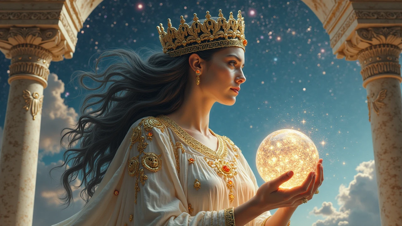 A stunning, ultra-detailed portrayal of Metis, the Greek goddess of ...