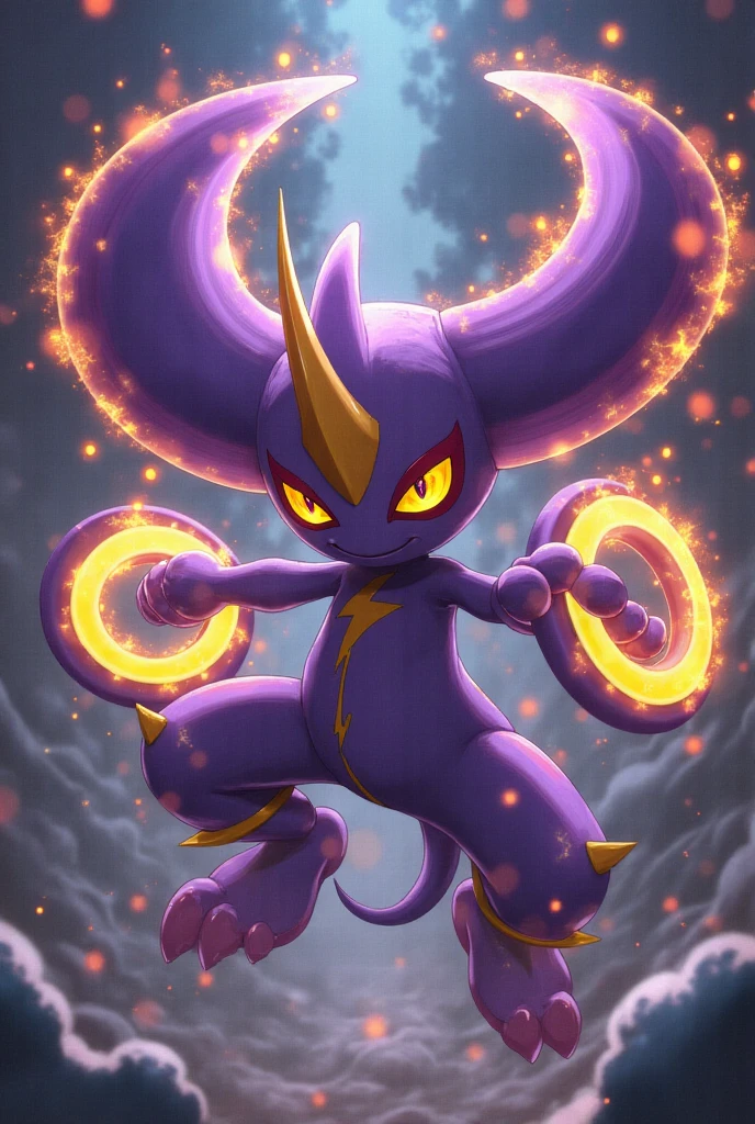 "Hoopa Unbound (Hoopa Without Limiters) in a mega-evolved version ...