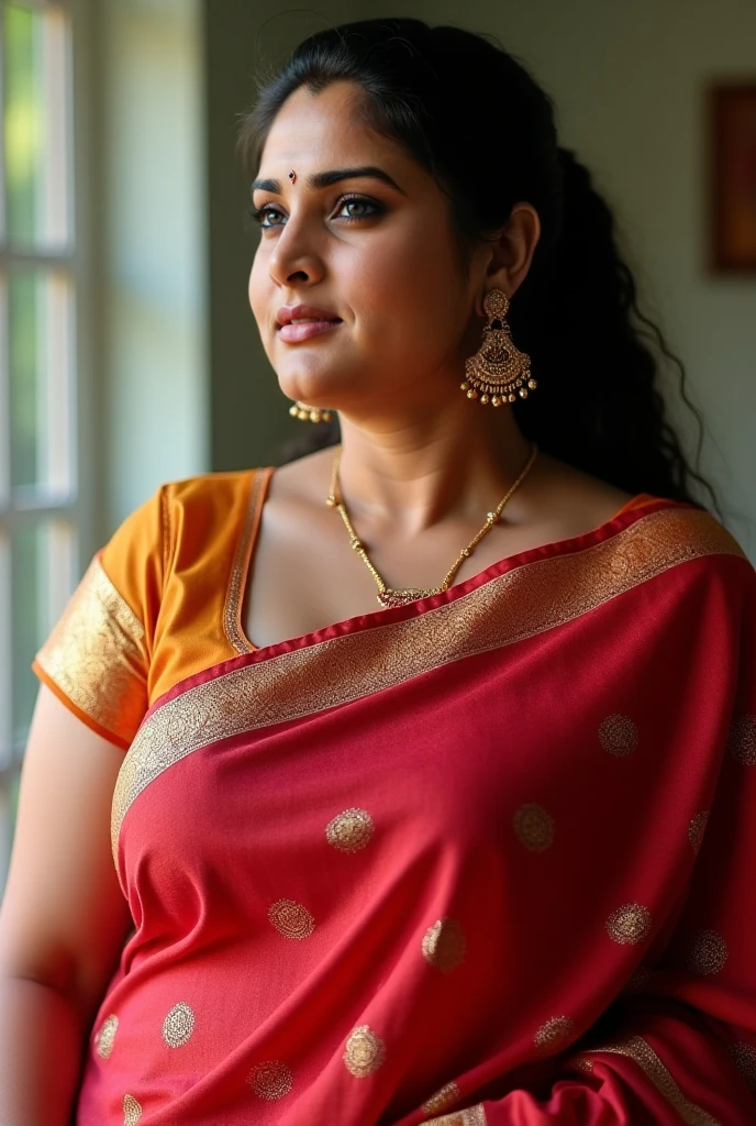 Realistic Representation of kannada actresss tempting figure - SeaArt AI