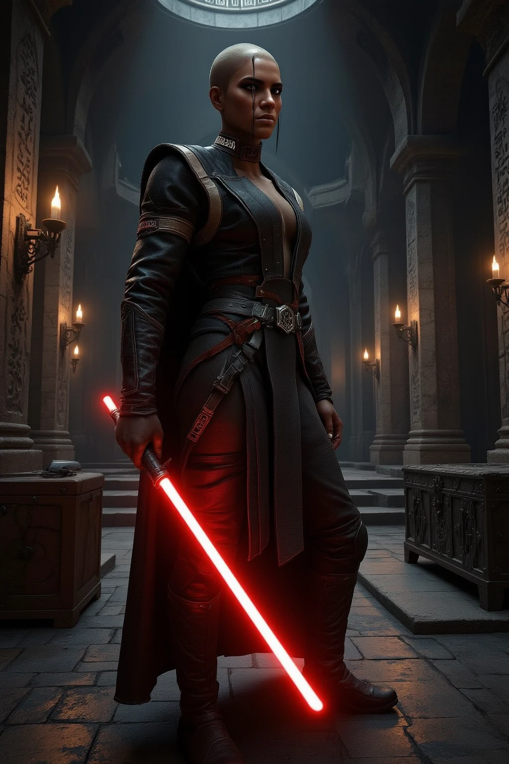 ZM_wilma, set in Sith Ancient Temple, Gloomy chamber with towering ...