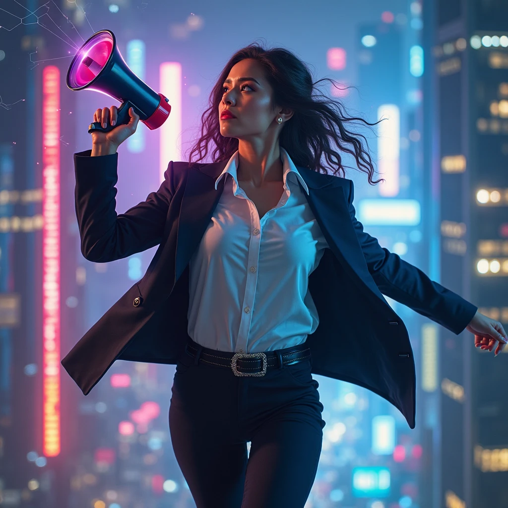 Create a hyperrealistic image of a modern superhero who represents a ...