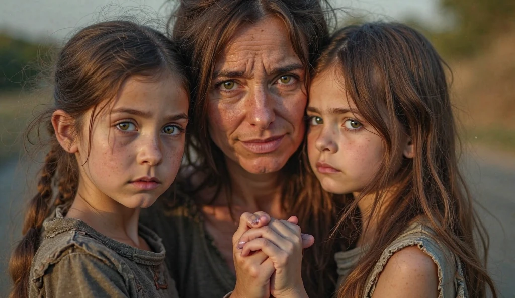 A homeless woman, 34 years old, with brown hair and green eyes - SeaArt AI