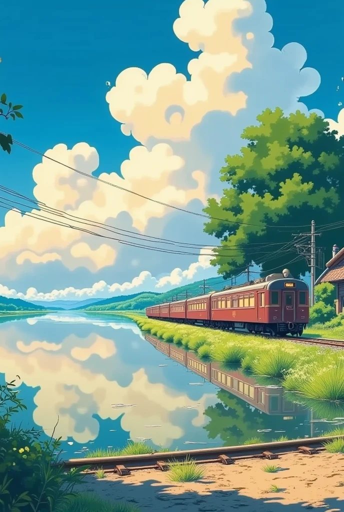 outdoors, sky, cloud, water, tree, no humans, bird, cloudy sky, ground ...