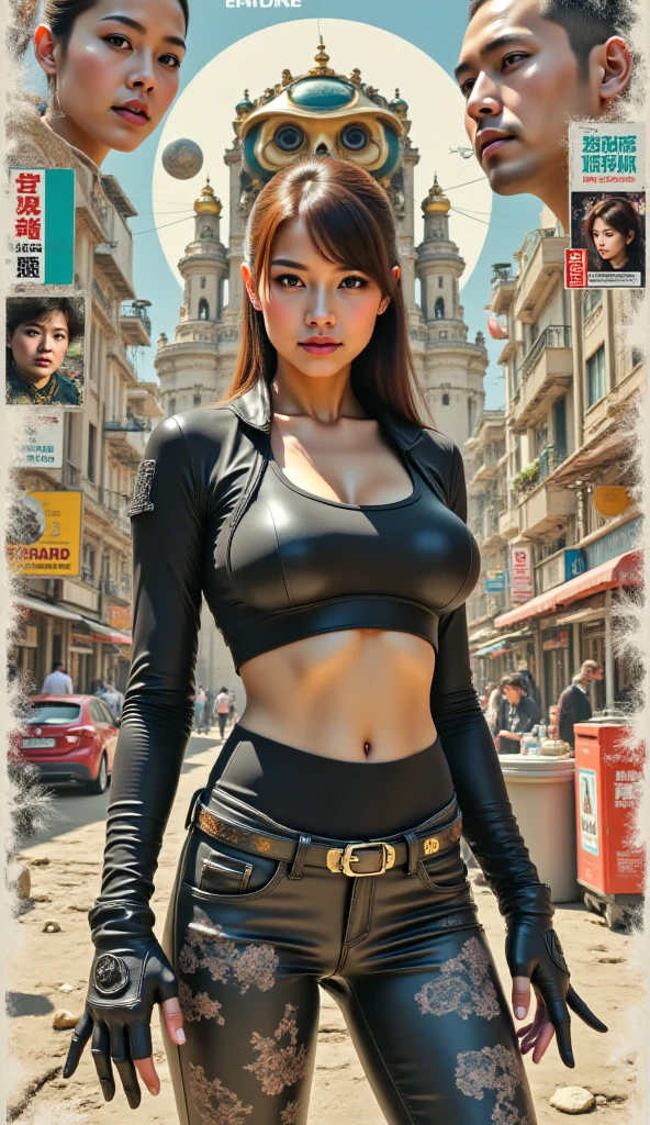 Retro collage uprising,vintage ads and surreal scraps,broken logic - SeaArt AI