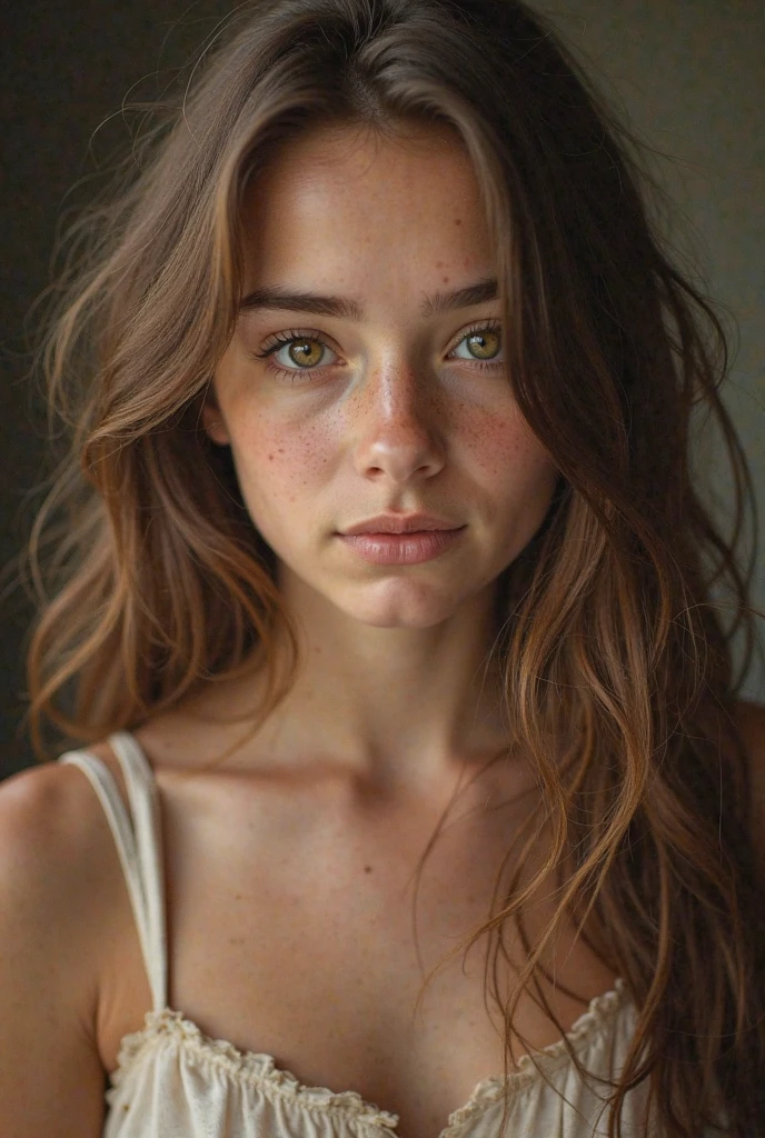 A girl who has brown hair and light brown eyes who is in four and who ...