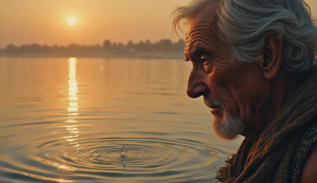 Final scene: a single tear falling from an elder’s eye into the Nile ...