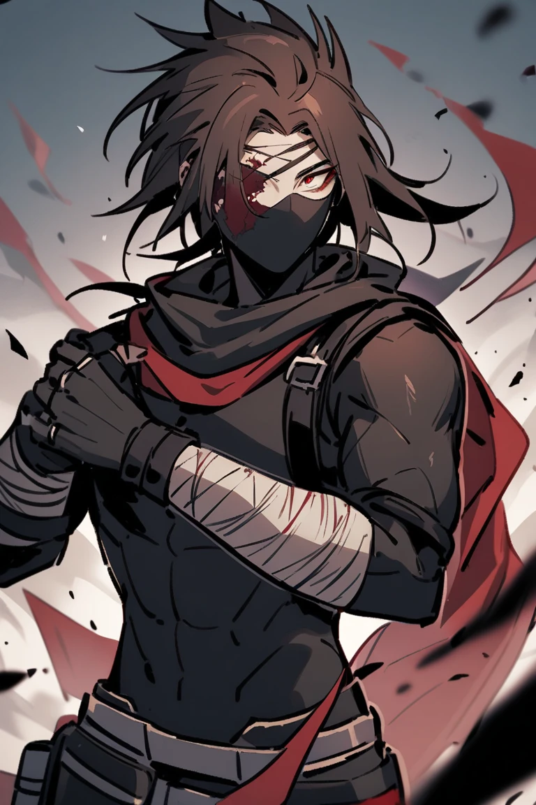 Create a human ninja with wolf blood and half human - SeaArt AI