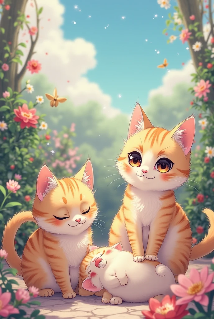 Anime cats - SeaArt AI