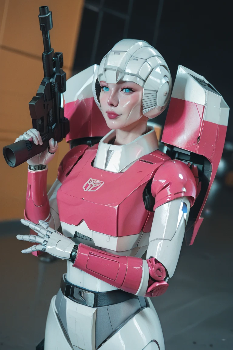 Arcee sexy pose, , arcee, holding laser rifle transformers robot ...