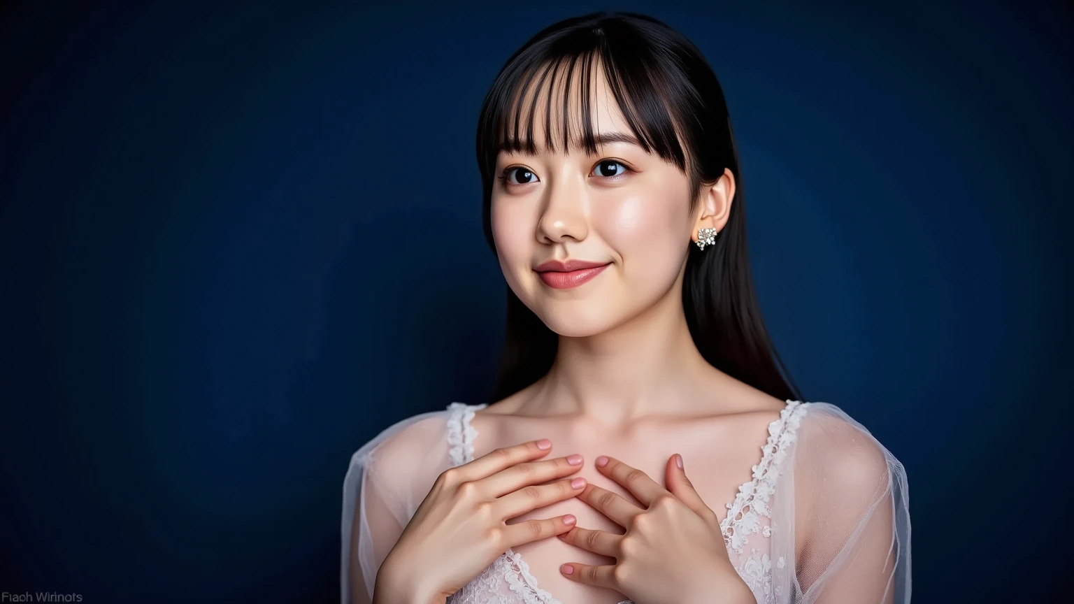 (( lace nightgown )) , Look above your collarbone 、 throat and put a ...