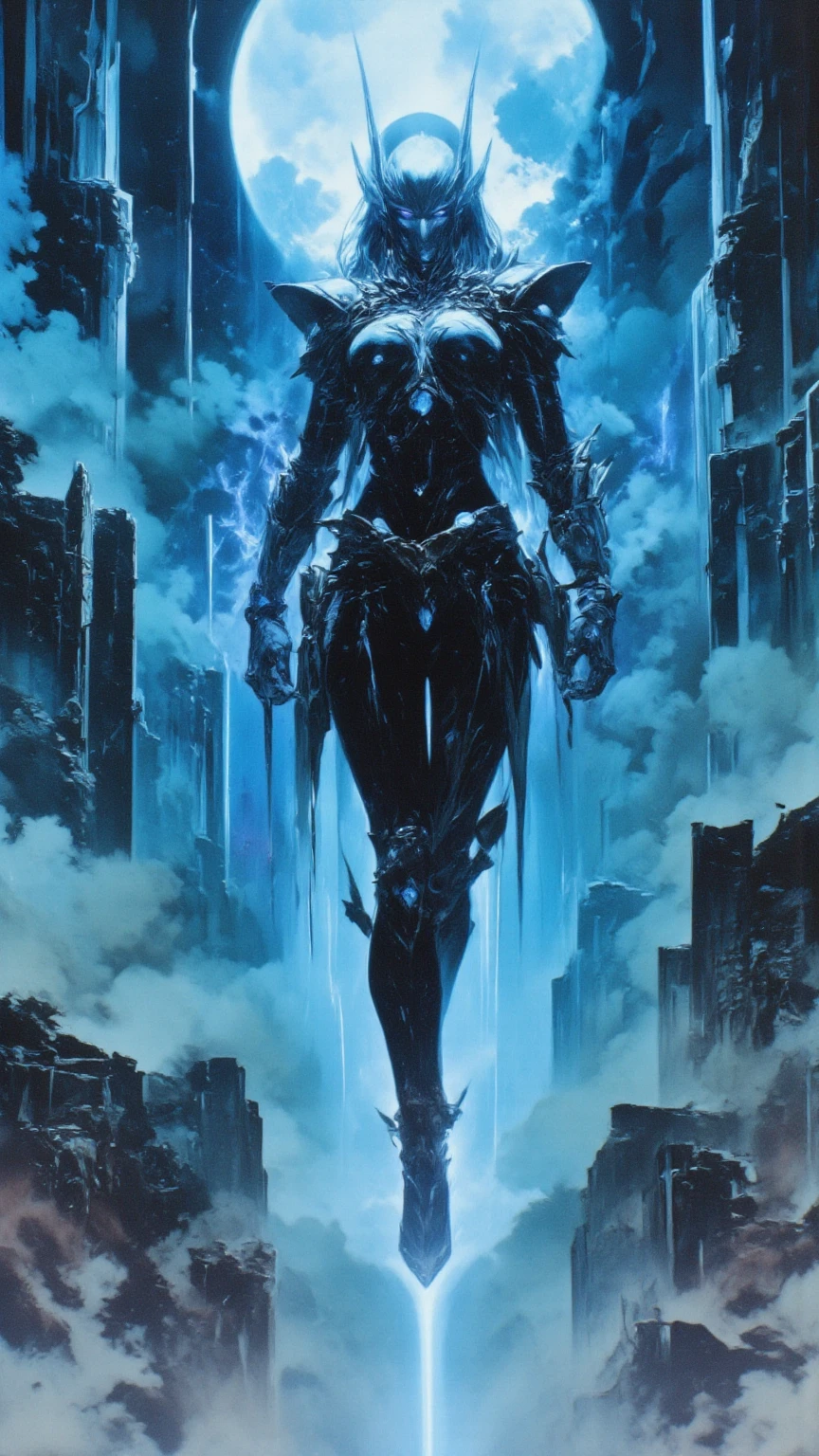 Full body, cyberpunk female，high heels，sci-fi，leggings，author - SeaArt AI