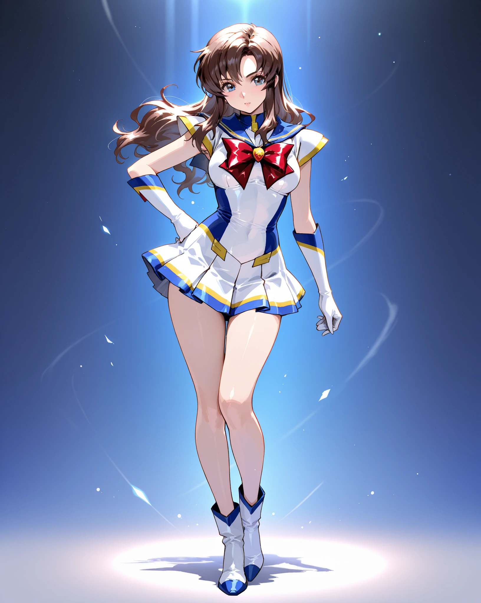 8k, (Murrue Ramius_Gundam Seed), sailor warrior, full body, Solo ...