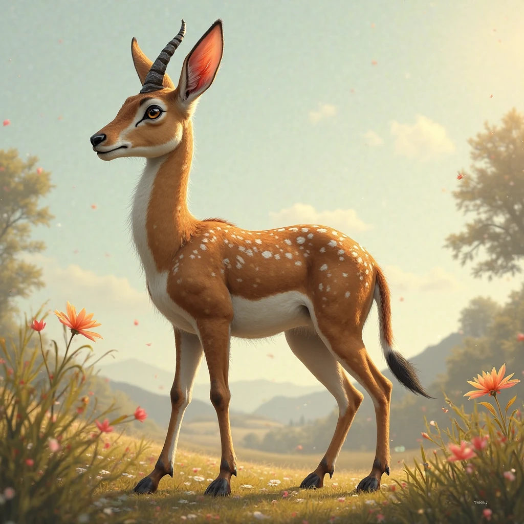 Half human half gazelle - SeaArt AI