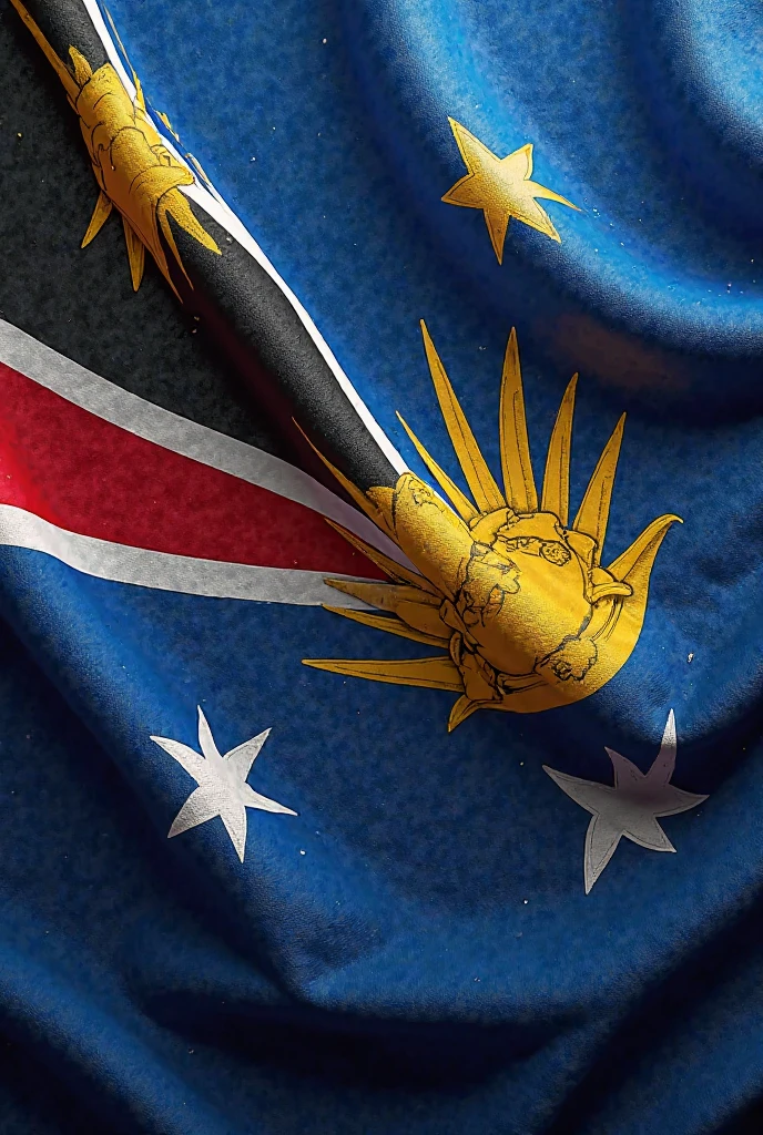 Papua New Guinea flag with the name tag Abraham Michael on the flag ...