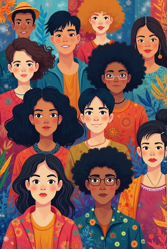 GIVE ME AN IMAGE FOR A MAGAZINE COVER ON Cultural Diversity and ...
