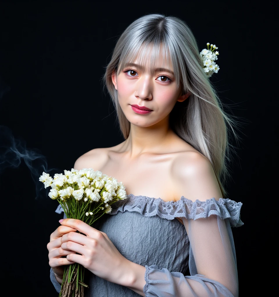 Fantastic and beautiful style，Half body view ， mainly cool colors ...