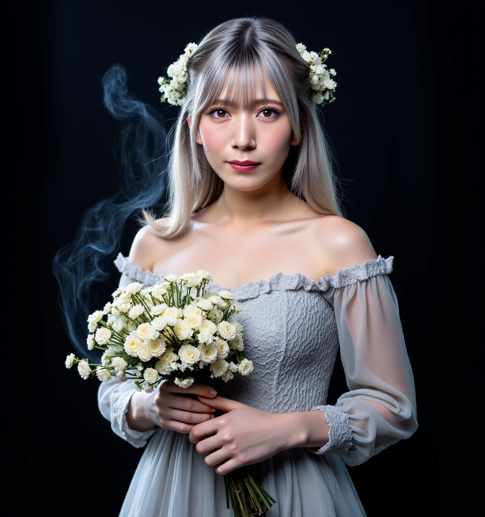 Fantastic and beautiful style，Half body view ， mainly cool colors ...