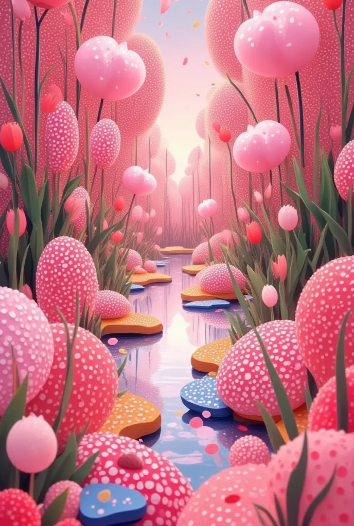 Multi-level pink gradients,Faulty retro aesthetics,pop art style ...