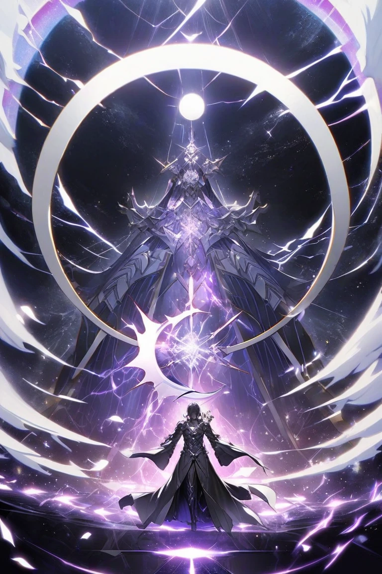 Pose & Aura: Standing majestically on a cracked moon platform - SeaArt AI