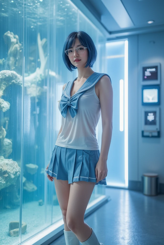 A hyper-realistic full-body portrait of a stunning, intelligent - SeaArt AI