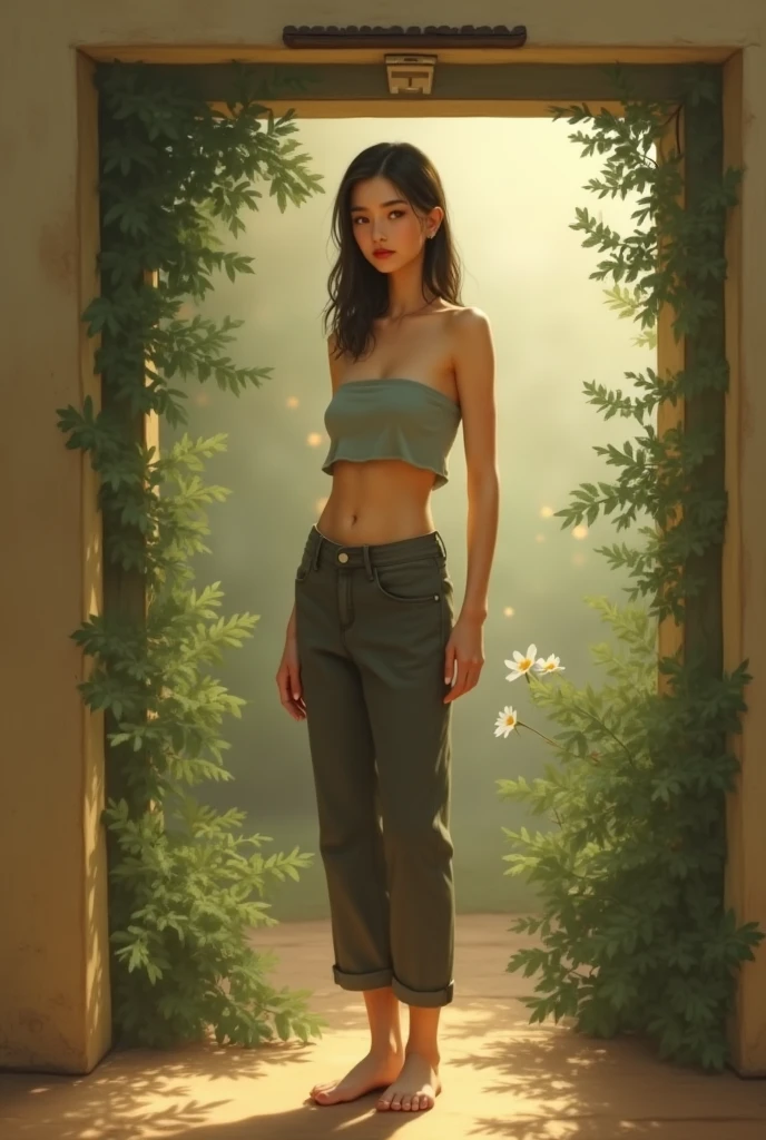 Recreate this image while respecting details and colors but where you ...