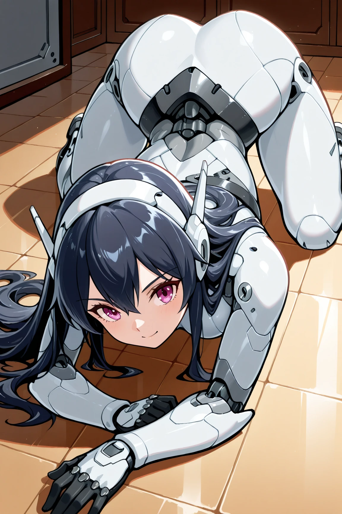 Andoroid, anr style, female body , Robo girl, with big breasts - SeaArt AI