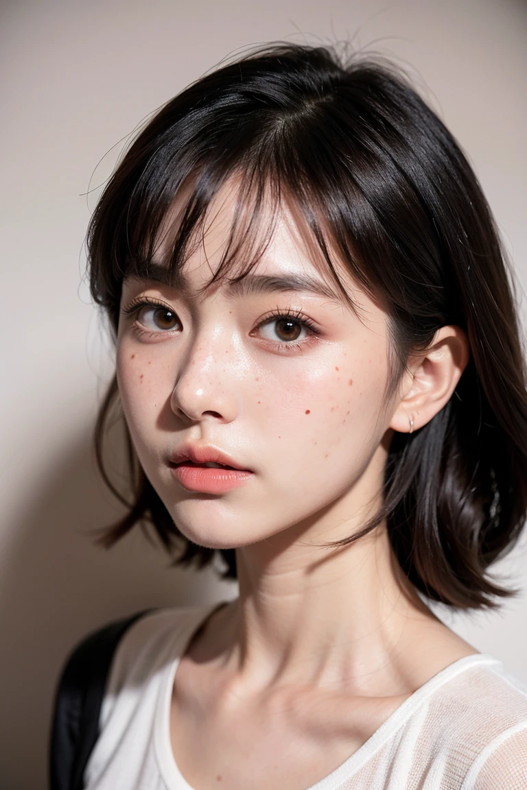 Create a stunningly lifelike 16K portrait of a 20-year-old Korean ...
