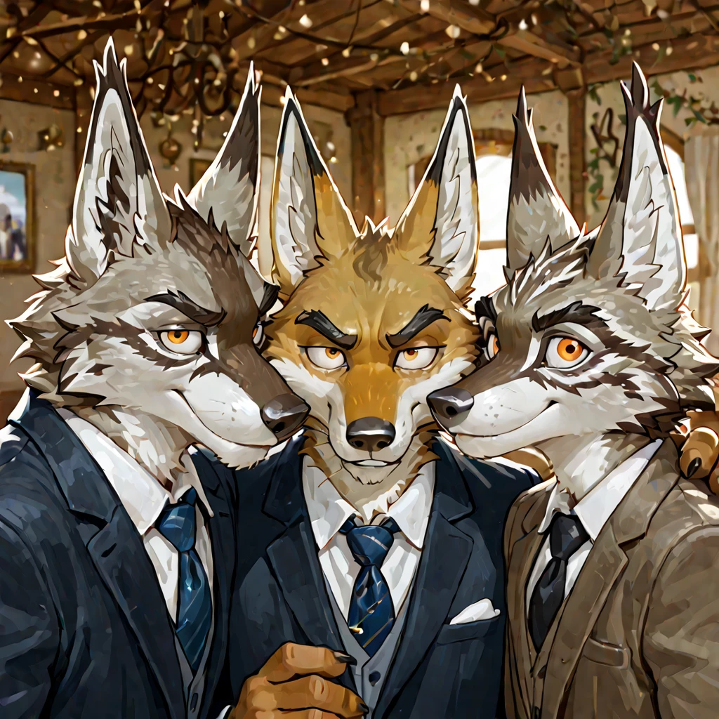 Masterpiece, best quality, amazing quality, anthro coyote, anthro ...