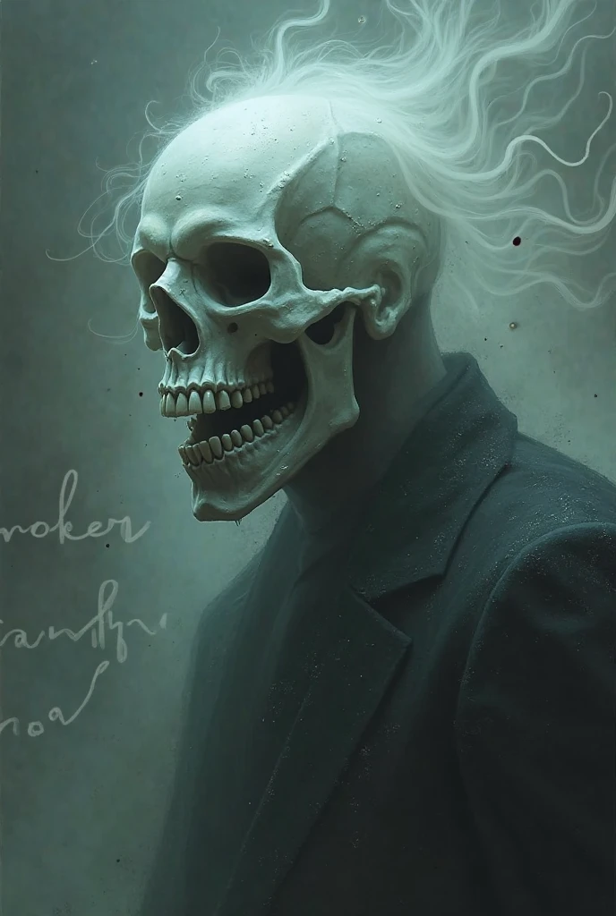 A ghost or skull type profile picture in which there is written - SeaArt AI