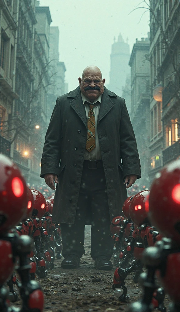Dr. Eggman dominating an entire city with an army of zombie robots ...