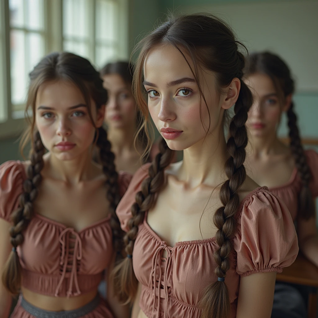 Real photo, 4 age Slovak girls, expressions , incredibly plentiful - SeaArt AI