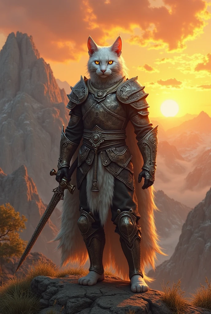 Find yourself in the TES V universe: Skyrim, draws a white Khajiita ...