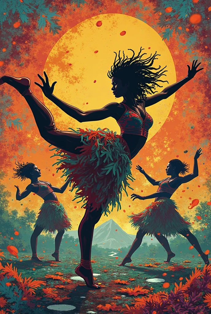 Make a really cool capoeira poster with the Simbaue capoeira logo ...